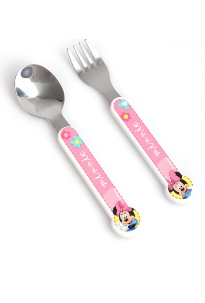 Trudeau Disney Minnie Mouse Favori Çocuk Çatal Kaşık Seti