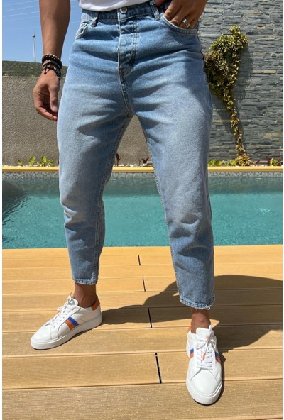 Modalem Boyfriend Mavi Kot Pantolon 37969