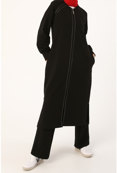 ALLDAY Simli Dikişli Hakim Yaka Eşofman Takımı