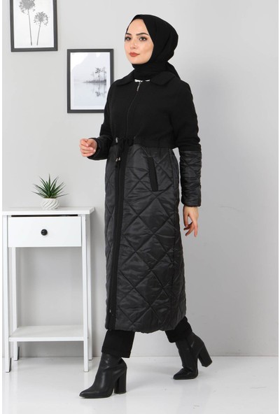 Moda Mihram Bağcık Detaylı Kaşe Siyah Moda Mihram Bağcık Detaylı Kaşe Siyah