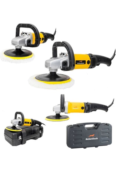 Rebellisch Germany Polishing Sanding Series Profesyonel 5400W 180MM 6 Kademe Devir Ayarlı Zımpara Pasta Cila ve Polisaj Makinesi Rebellisch Germany Polishing Sanding Series Profesyonel 5400W 180MM 6 Kademe Devir Ayarlı Zımpara Pasta Cila ve Polisaj Makinesi