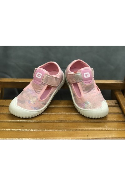 Gezer Yazlık Yumuşak Keten Çocuk Ayakkabısı Simli Pembe Ev Okul Kreş Pandufu Kaymaz Taban Gezer Yazlık Yumuşak Keten Çocuk Ayakkabısı Simli Pembe Ev Okul Kreş Pandufu Kaymaz Taban