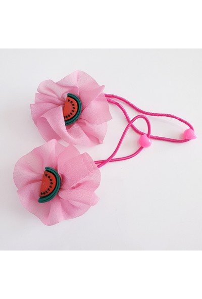 Magrib Meyve Figürlü Tüllü Kız Çocuk Ikili Lastikli Toka Magrib Meyve Figürlü Tüllü Kız Çocuk Ikili Lastikli Toka