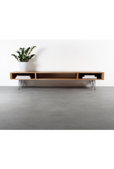 Oak Bölmeli Masif Tv Standı