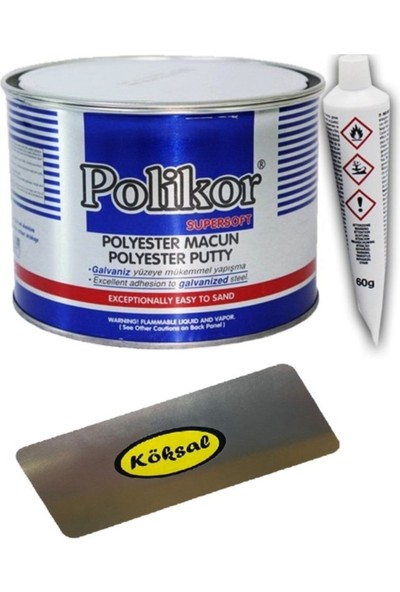 Polikor Polyester (Çelik) Macun 450 gr