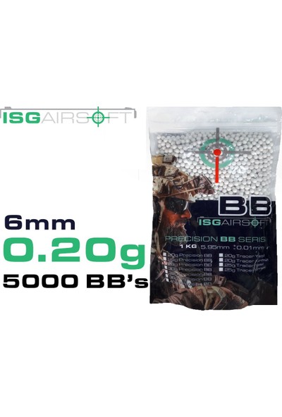 Isg Airsoft Isgairsoft 0.20G Bb Airsoft 5000ADET 1kg Paket Isg Airsoft Isgairsoft 0.20G Bb Airsoft 5000ADET 1kg Paket