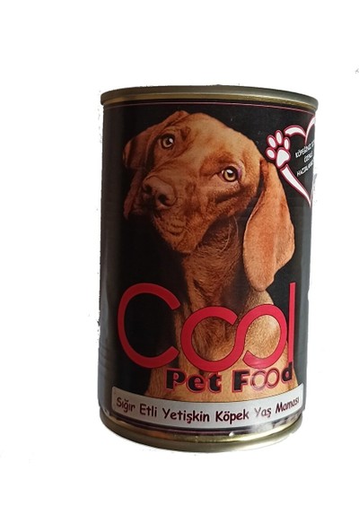 Cool Pet Food Sığır Etli 2'likonserve Mama
