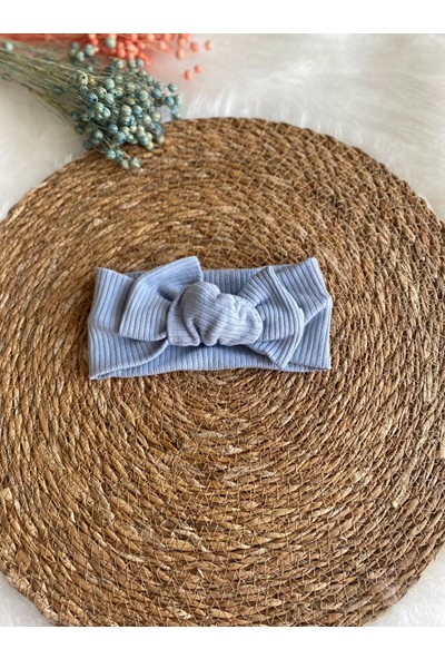 Mavi Baby Boutique Fiyonklu Ribana Bandana Mavi Baby Boutique Fiyonklu Ribana Bandana