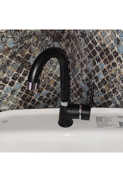 Hms Hazer Lavabo Bataryası Siyah Sümela Serisi