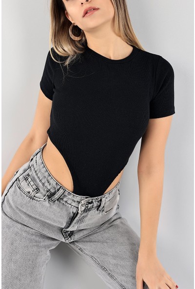 WS CORVUS Kadın Yazlık Bisiklet Yaka Bel Detaylı Fitilli Likralı Zıbın Bluz WS CORVUS Kadın Yazlık Bisiklet Yaka Bel Detaylı Fitilli Likralı Zıbın Bluz