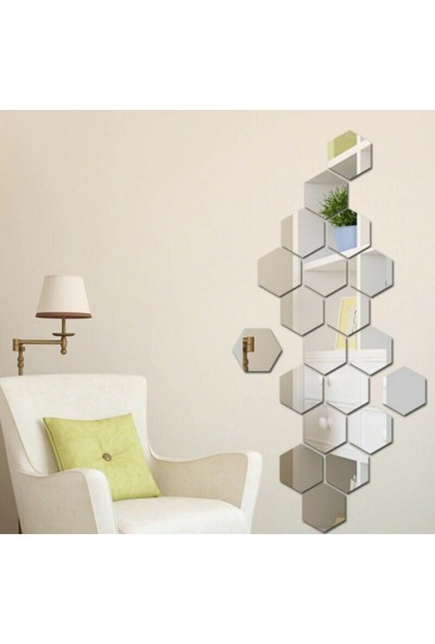 CRN 12'li Pleksi Altıgen Ayna CRN 12'li Pleksi Altıgen Ayna