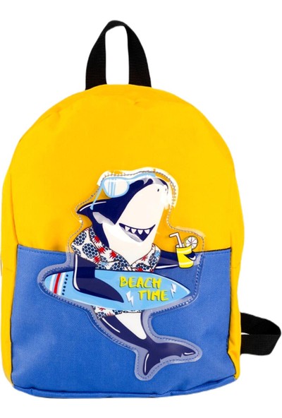 Gen-Of Shark Baskılı Çocuk Sırt Çantası