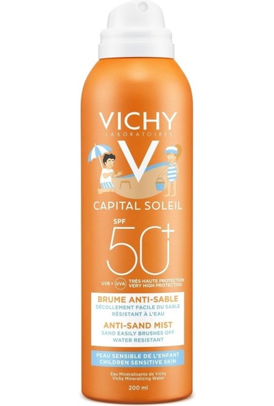 Vichy Capital Soleil SPF50+ Anti Sand Mist Güneş Spreyi 200 ml Vichy Capital Soleil SPF50+ Anti Sand Mist Güneş Spreyi 200 ml