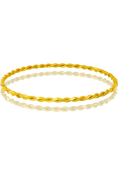 Tuğrul Kuyumculuk 10 gr (Gram) 22 Ayar Işçiliksiz Paftalı Burma Bilezik