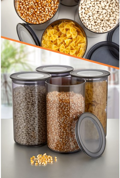 Grimor Life 4 Adet Jumbo Boy Saklama Kabı Seti 2500 ml Grimor Life 4 Adet Jumbo Boy Saklama Kabı Seti 2500 ml