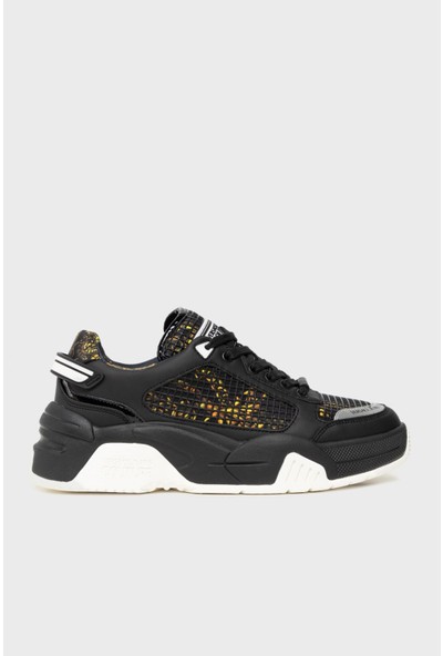 Versacejeans Couture Logolu Bağcıklı Deri Sneaker Ayakkabı Erkek Ayakkabı 71YA3SF9 ZS058 G89 Versacejeans Couture Logolu Bağcıklı Deri Sneaker Ayakkabı Erkek Ayakkabı 71YA3SF9 ZS058 G89