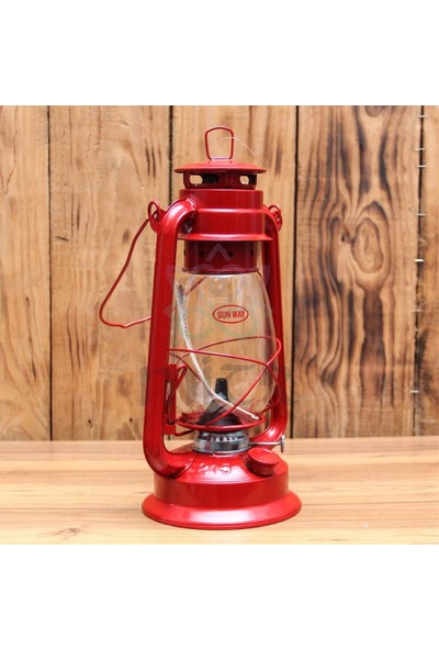 Mutlu Antika Gemici Feneri Gaz Lambası Büyük Boy 30 cm Kırmızı Dekoratif Mutlu Antika Gemici Feneri Gaz Lambası Büyük Boy 30 cm Kırmızı Dekoratif