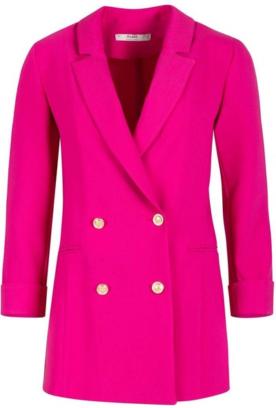 Seçil Blazer Ceket 1016 - Fuşya