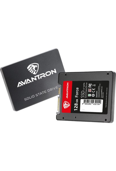 Avantron HDD SSD 128GB Avantron 550/500MBS Sata3 2.5 3D Nand Metal Kasa Avantron HDD SSD 128GB Avantron 550/500MBS Sata3 2.5 3D Nand Metal Kasa