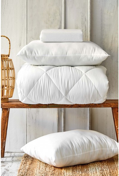 Linnda Home Çift Kişilik Microfiber Yorgan Seti +2 Adet Yastık Linnda Home Çift Kişilik Microfiber Yorgan Seti +2 Adet Yastık