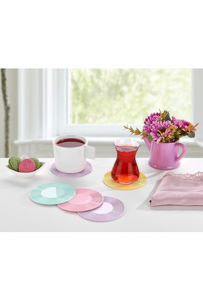 Sunplast Sun 3'lü Silikon Bardak Altlığı Gri Sunplast Sun 3'lü Silikon Bardak Altlığı Gri