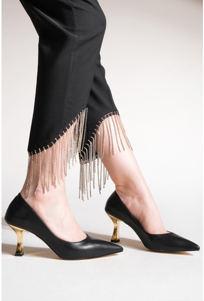 Marjin Kadın Stiletto Ayna Ökçe Sivri Burun Topuklu Ayakkabı Dobre Marjin Kadın Stiletto Ayna Ökçe Sivri Burun Topuklu Ayakkabı Dobre