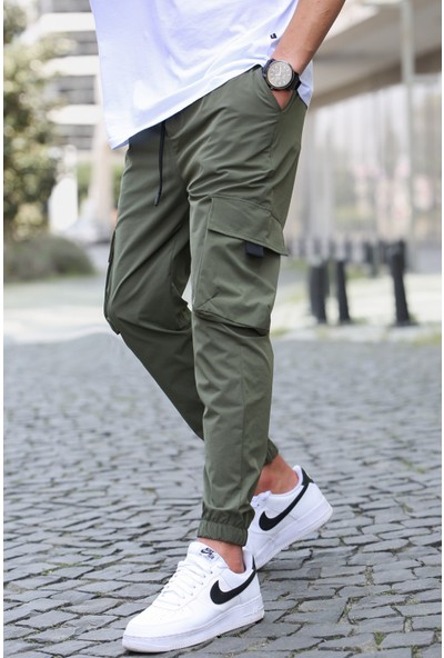 Madmext Haki Kargo Cep Erkek Jogger Pantolon 5461 Madmext Haki Kargo Cep Erkek Jogger Pantolon 5461