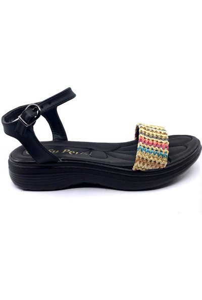 Ayakkabımood Sp 3419 Siyah Kadın Sandalet Ayakkabı Ayakkabımood Sp 3419 Siyah Kadın Sandalet Ayakkabı