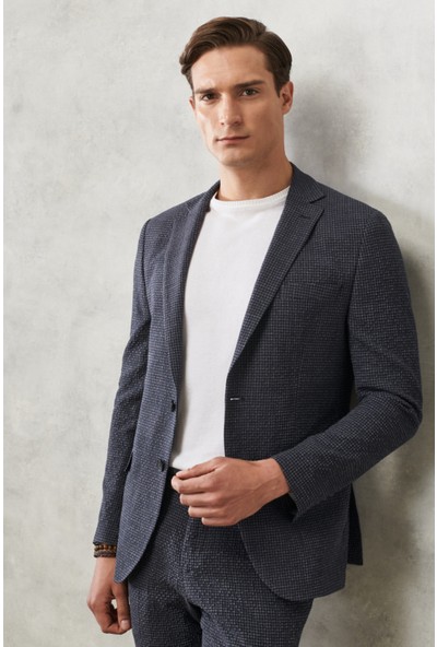 Altınyıldız Classics Erkek Antrasit-Lacivert Slim Fit Dar Kesim Mono Yaka Kareli Klasik Takım Elbise Altınyıldız Classics Erkek Antrasit-Lacivert Slim Fit Dar Kesim Mono Yaka Kareli Klasik Takım Elbise