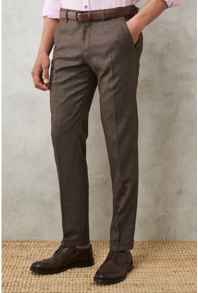 Altınyıldız Classics Comfort Fit Yan Cep Beli Lastikli Desenli Klasik Pantolon Altınyıldız Classics Comfort Fit Yan Cep Beli Lastikli Desenli Klasik Pantolon