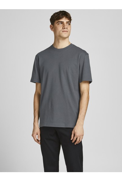 Jack & Jones Bisiklet Yaka Düz Renk Tisört