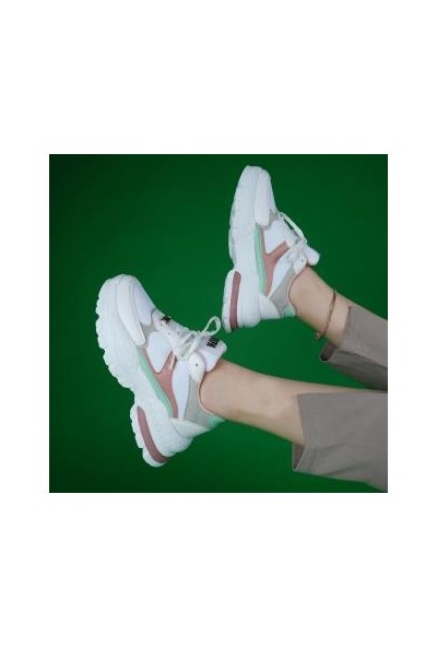 U.S. Polo Assn. Vour Yüksek Taban Beyaz Kadın Sneaker Spor Ayakkabı