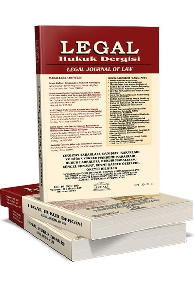 Legal Hukuk Dergisi 2012 Yılı 1 Takım 12 Sayı (Ciltli) Legal Hukuk Dergisi 2012 Yılı 1 Takım 12 Sayı (Ciltli)