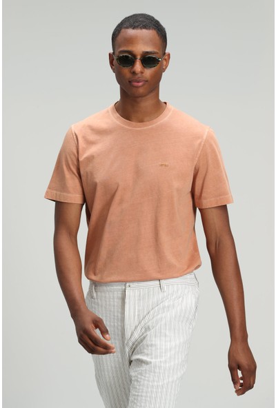 Lufian Sarder Erkek Basic Tişört Antrasit