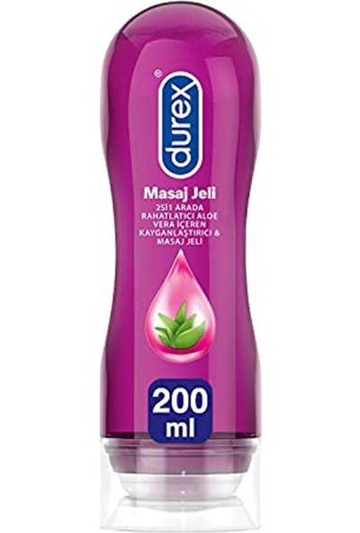 Durex Play Kayganlaştırıcı & Masaj Jeli Aloe Vera, 200 ml 1 Paket (1 x 1 Adet)