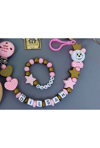 Lilam Tasarım %100 Doğal Ahşap Ürünlerden Bebek Emzik Zinciri Lilam Tasarım %100 Doğal Ahşap Ürünlerden Bebek Emzik Zinciri