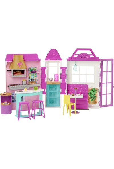 Barbie'nin Restoranı Oyun Seti, 30'dan Fazla Parçası ve 6 Farklı Oyun Alanı Ile, 3-7 Yaş Arası Kızlar Için GXY72 Barbie'nin Restoranı Oyun Seti, 30'dan Fazla Parçası ve 6 Farklı Oyun Alanı Ile, 3-7 Yaş Arası Kızlar Için GXY72