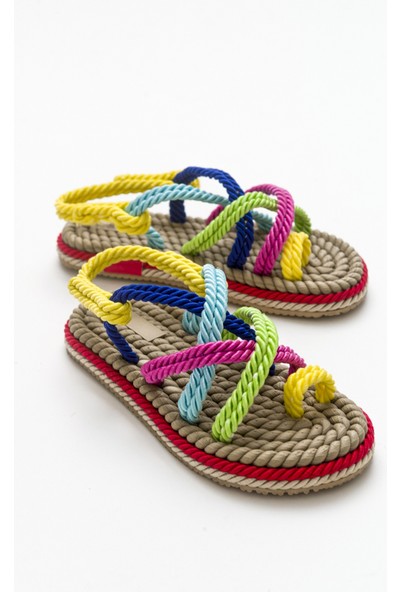 Ip Bej Multi Kadın Sandalet