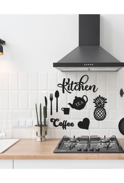Çangal Sanat Kitchen 9 Parça Ahşap Lazer Kesim Mutfak Duvar Dekoru Çangal Sanat Kitchen 9 Parça Ahşap Lazer Kesim Mutfak Duvar Dekoru