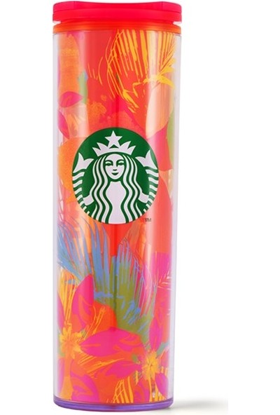 Starbucks Starbucks® Palmiyeli Parlak Plastik Termos 480 ml - 11133308 Starbucks Starbucks® Palmiyeli Parlak Plastik Termos 480 ml - 11133308