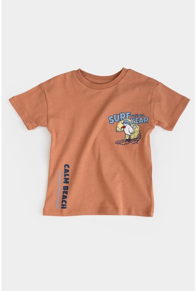 Wicoi Baby Calm Beach Tarçın Erkek Çocuk Tişört Wicoi Baby Calm Beach Tarçın Erkek Çocuk Tişört