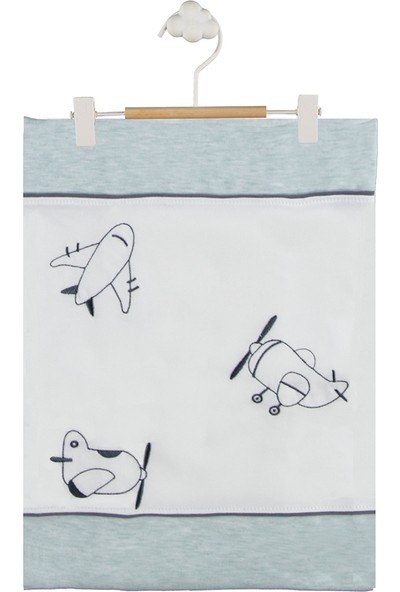 Bebelinna Uçak Desenli Yazlık Bebek Battaniye 85X90CM 4146A1