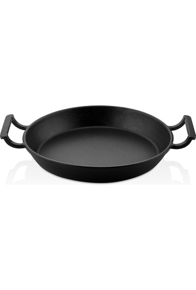 Defonte Döküm Demir Yuvarlak Çap 22 cm Sahan (Döküm Çift Ergonomik Kulplu - Siyah Renk) Defonte Döküm Demir Yuvarlak Çap 22 cm Sahan (Döküm Çift Ergonomik Kulplu - Siyah Renk)