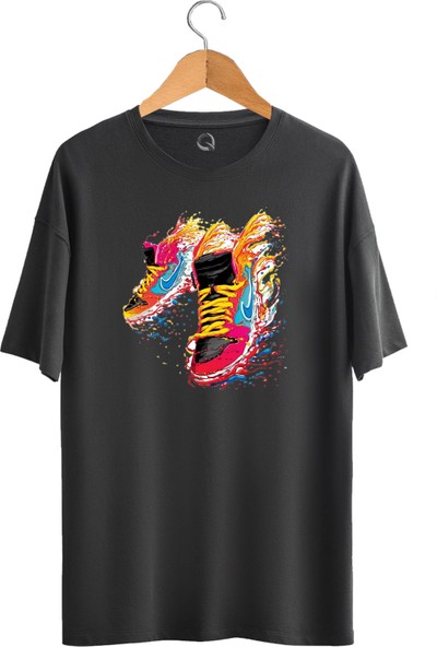 Qappa Unisex Özel Tasarım Baskılı Tshirt Özgün Temalı Tişört