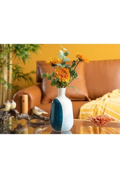 English Home Bianca Vazo 12X12X20 cm Mavi