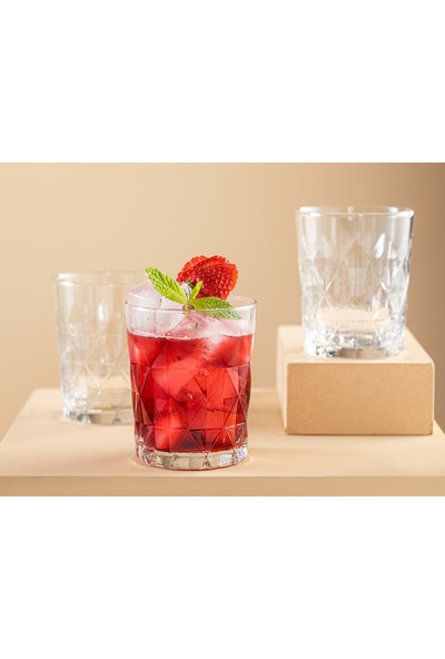 English Home Sofya Cam 3'lü Meşrubat Bardağı 345 ml Şeffaf