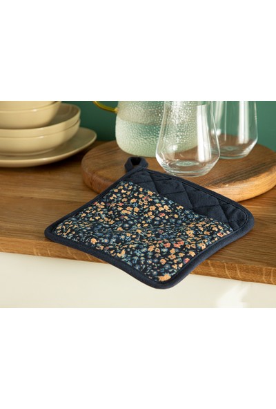 English Home Florals Pamuk Tutaç 20X20 cm Lacivert English Home Florals Pamuk Tutaç 20X20 cm Lacivert