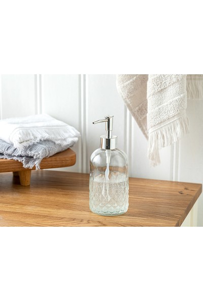 English Home Rich Banyo Sıvı Sabunluk 8x8x19 cm Şeffaf English Home Rich Banyo Sıvı Sabunluk 8x8x19 cm Şeffaf