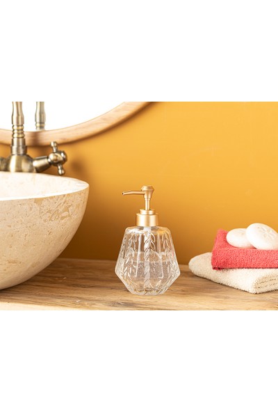 English Home Hailey Cam Banyo Sıvı Sabunluk 300 ml Kahve English Home Hailey Cam Banyo Sıvı Sabunluk 300 ml Kahve