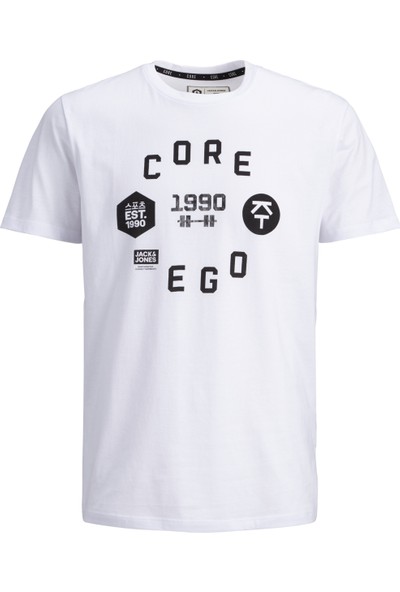 Jack & Jones Bisiklet Yaka Baskili Tisört
